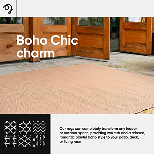 Green Elephant Plastic Waterproof Outdoor Rug for Patios Clearance,RV Outdoor Rugs for Camping, Indoor Deck Carpet Waterproof