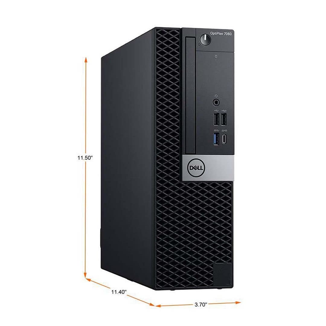 Dell Optiplex 7060 SFF Desktop Computer i7-8700 3.20GHz 32GB DDR4 Ram New 1TB NVMe M.2 SSD Built-in WiFi & Bluetooth HDMI Wireless Keyboard & Mouse Dual Monitor Support Windows 10 Pro (Renewed)