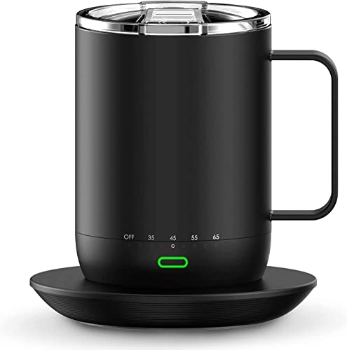 vsitoo S3 Pro Temperature Control Smart Mug, Coffee Mug Warmer for Desk Home Office, App Controlled Heated Coffee Cup, Self Heating Coffee Mug Improved Design- 14 oz