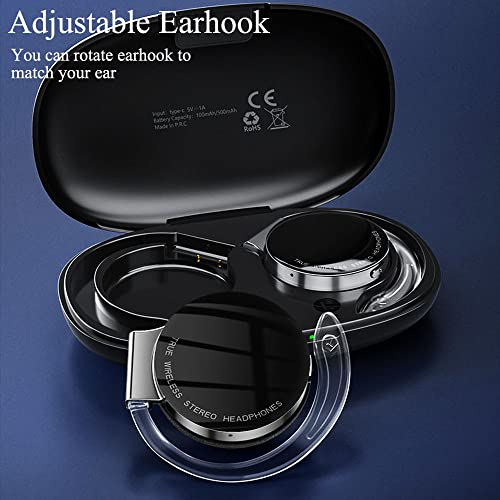 Luisport Open Ear Headphones Noise Cancelling Headphones Workout Headphones Wireless Headphones Bluetooth Earbuds Wireless Earbuds Bluetooth Wireless Earphones (F2-Black)