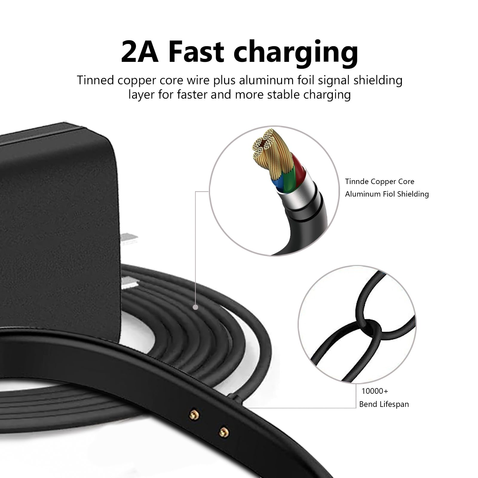 Charging Cradle Charger for Sonos Move Gen 2nd and 1st, Charging Cradle Cable for Sonos Move Portable Speaker Kit, Sonos Move 2 Charging Dock Set Replacement Sonos Move Charger Base