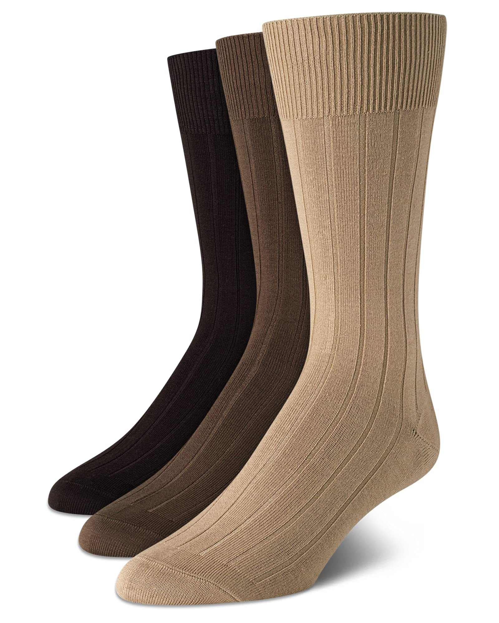 Calvin Klein Men's Dress Socks - 3 Pack Patterned Crew Socks, Size 7-12, Navy Assorted