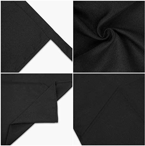 Waist Apron for Teachers with 3 Pockets Half Black Apron,Teachers Prefect Gift (teach love inspire-red)
