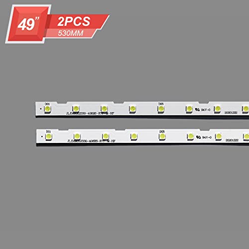 CEVIZ Backlight Strip 38 LEDs Fit for Samsung 49"TV AOT_49_NU7300_NU7100_2X38_3030C_d6t-2d1_19S2P Rev.v4 UE49NU7140 UE49NU7100