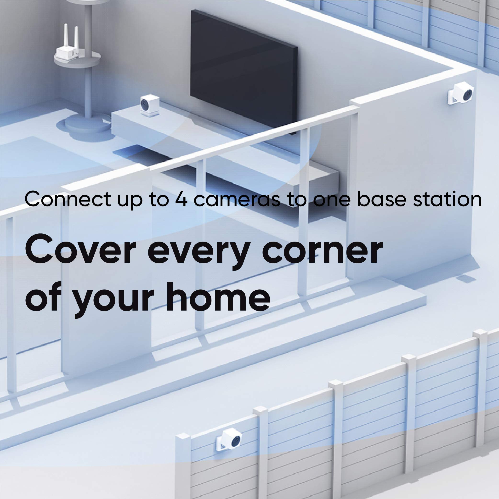 Wyze Cam Outdoor Starter Bundle (Includes Base Station and 1 Camera), 1080p HD Indoor/Outdoor Wire-Free Smart Home Camera with Night Vision, 2-Way Audio, Works with Alexa & Google Assistant, Camo Skin