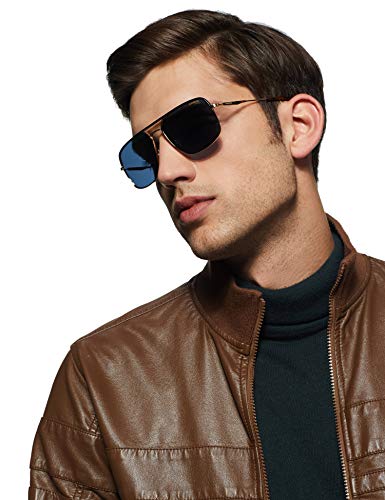 Carrera Casual Round Sunglasses, Gold Blue, 60