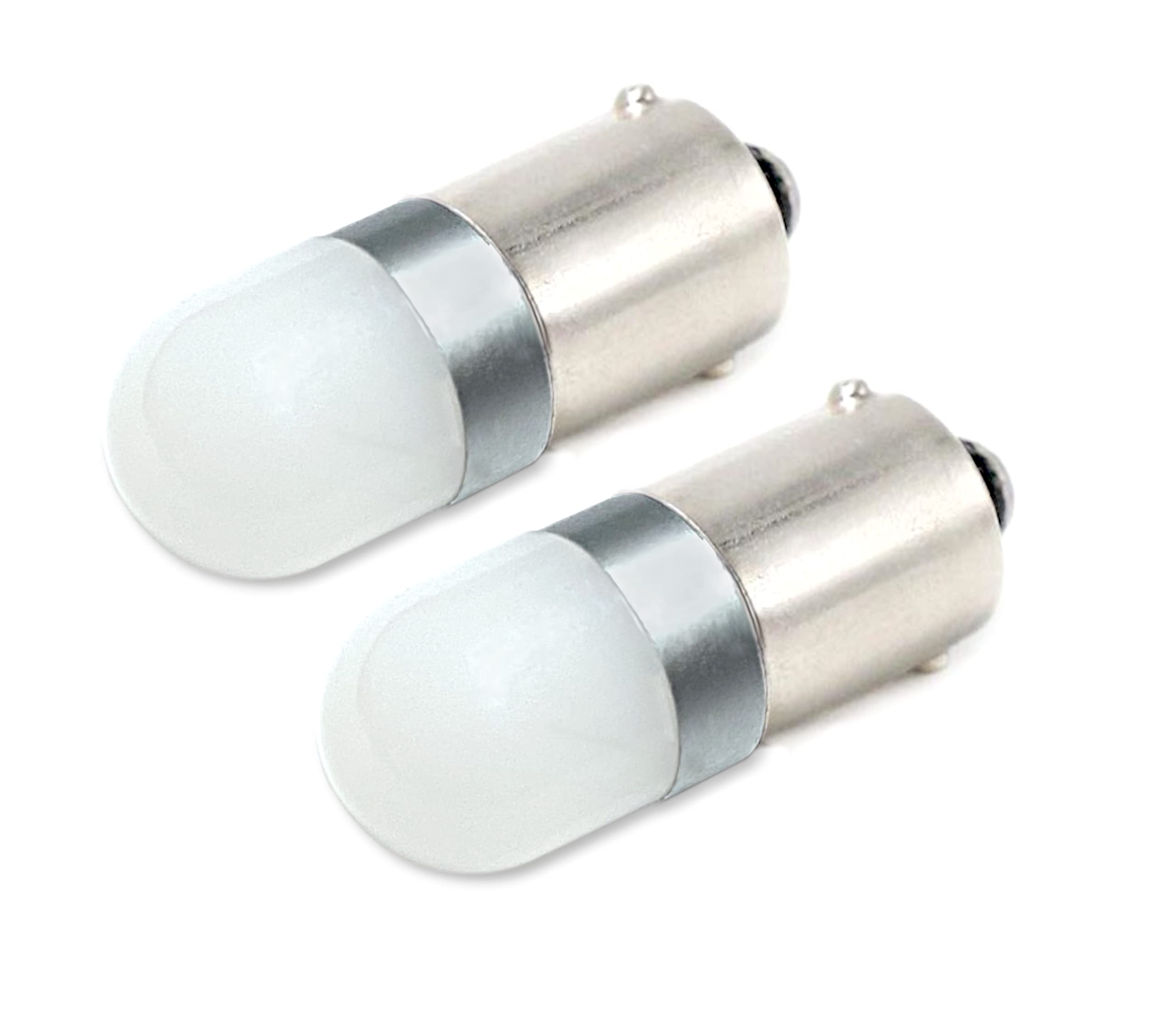 Lighted Address Sign Premium LED Replacement Bulb Kit | 10-30 Volt AC/DC Compatible | Fits Miniature Bayonet (Ba9S) Sockets | Pack of 2 Bulbs