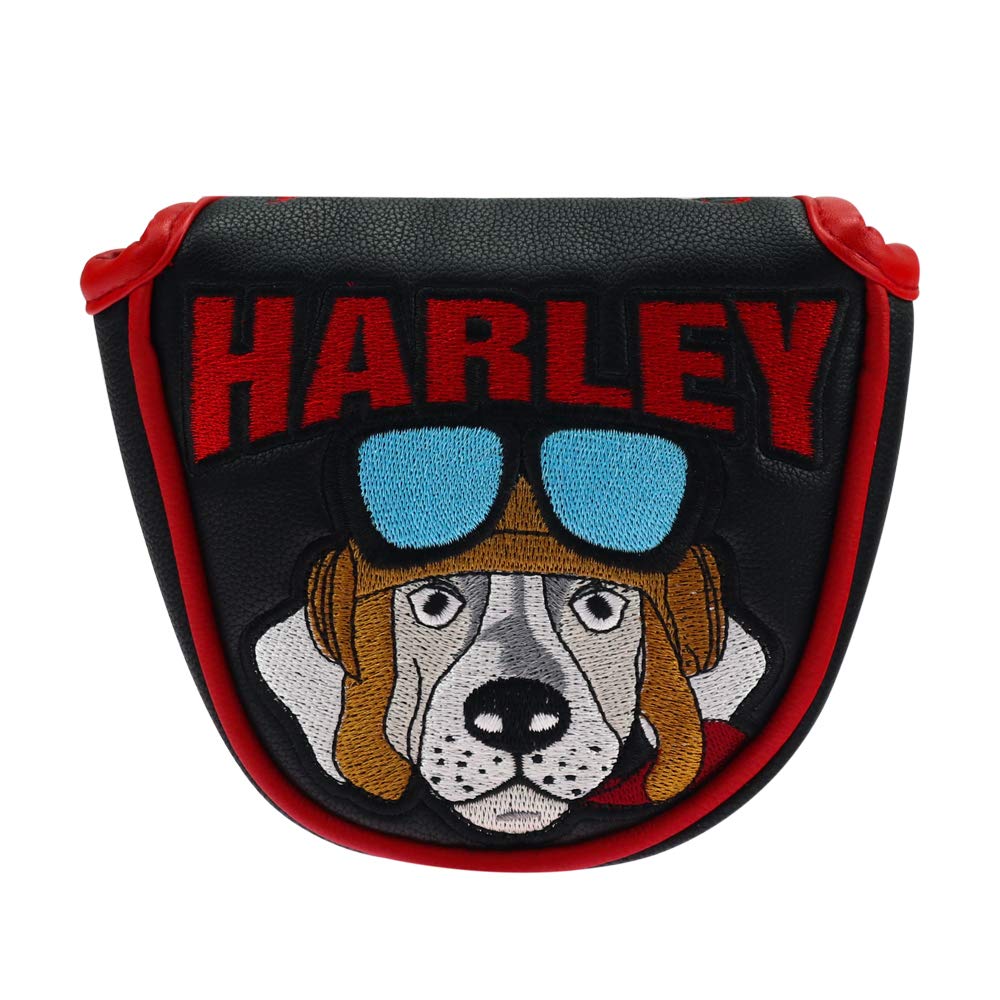Craftsman Golf Motorcycle Harley Dog Mallet Putter Headcover for Odyssey Scotty Cameron (Mallet Cover)