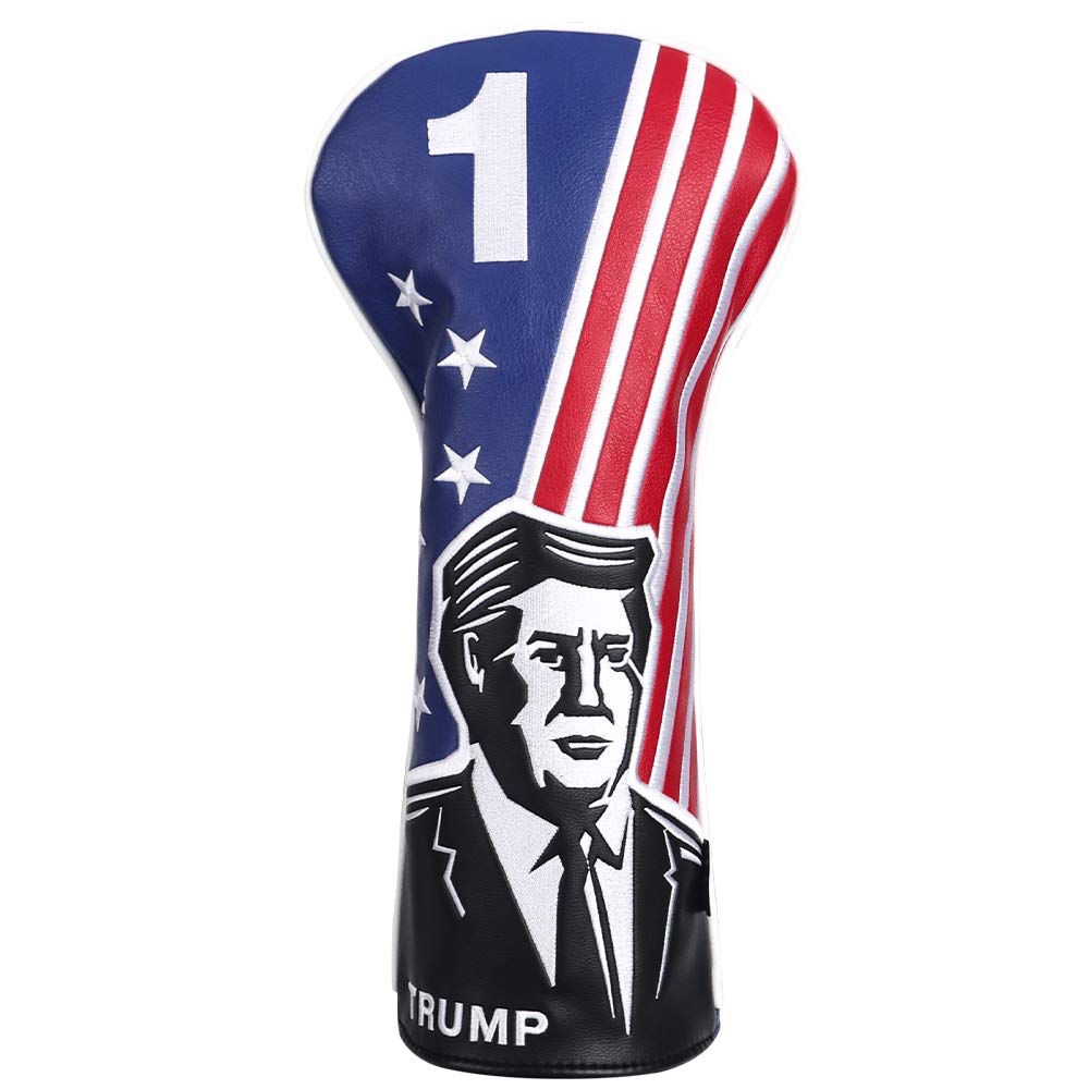 Craftsman Golf Red White Blue Star Stripes US President Golf Club Headcover (Driver)