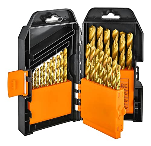 Warrior Titanium Nitride 29pc High Speed Steel Drill Bit Set