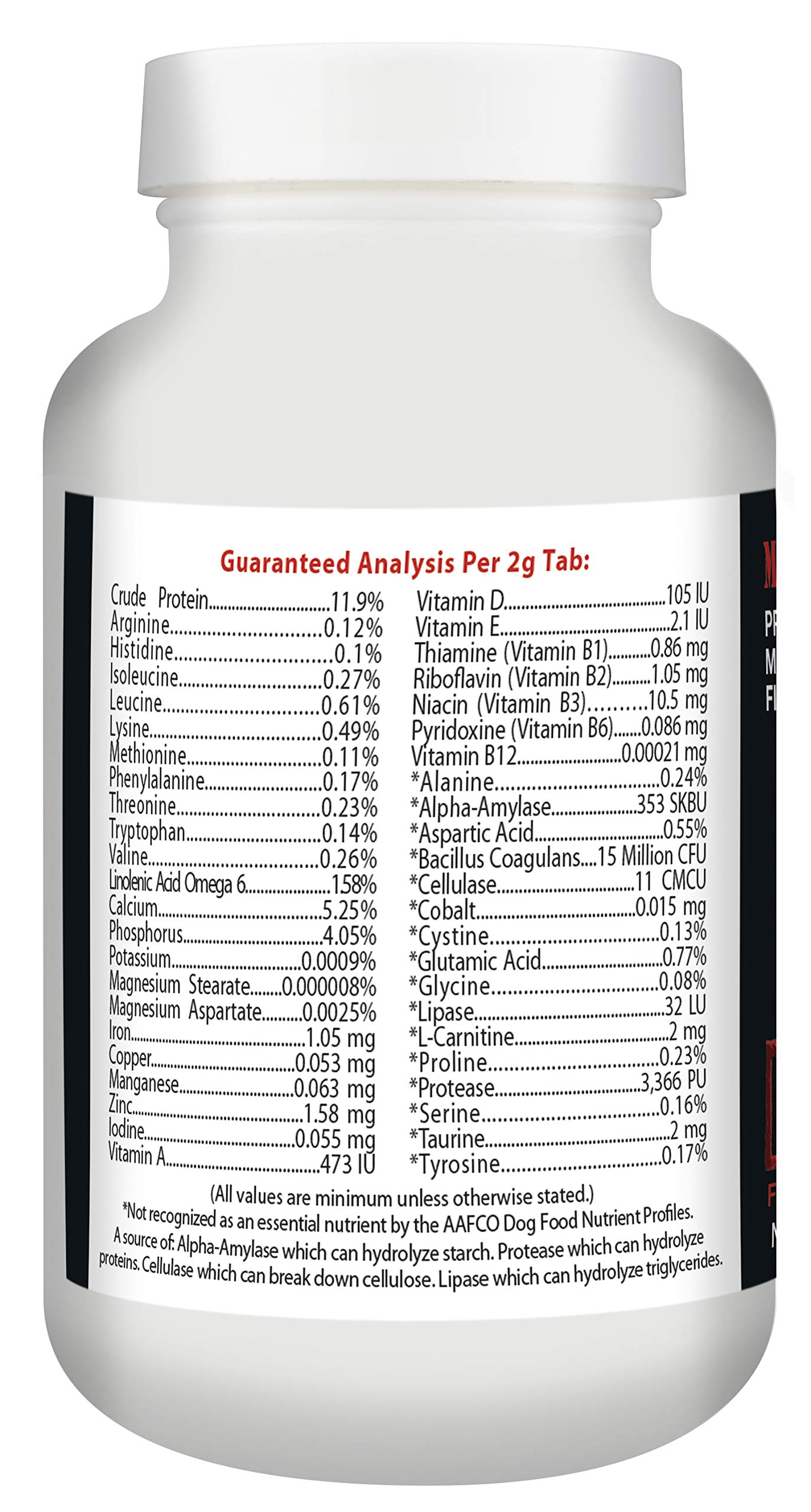 Maximum Bully - Ultimate Bully - Maximum Performance Canine Supplement, 60 Tablets, Made in The USA