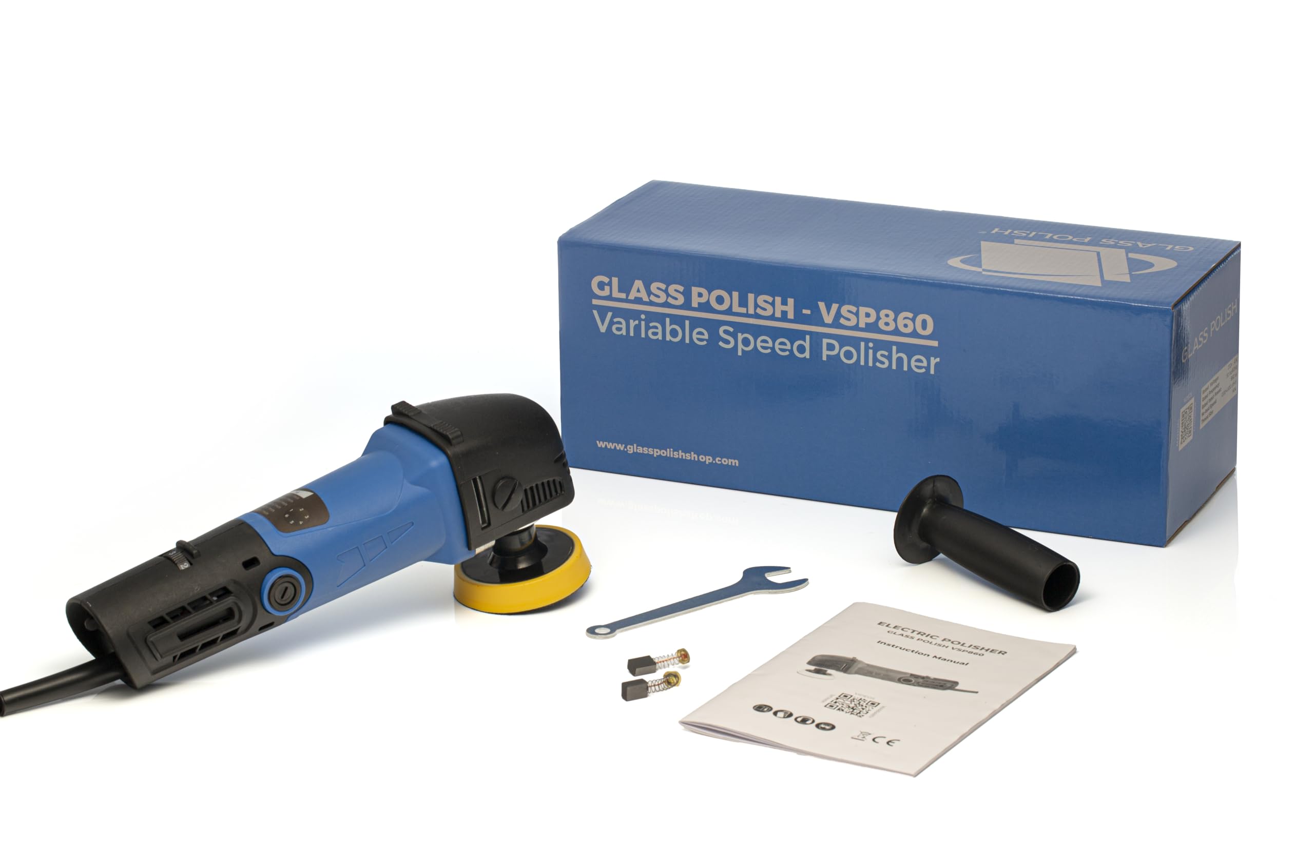 Glass Polish VSP860 Rotary Polishing Machine, Variable Speed Rotary Polisher