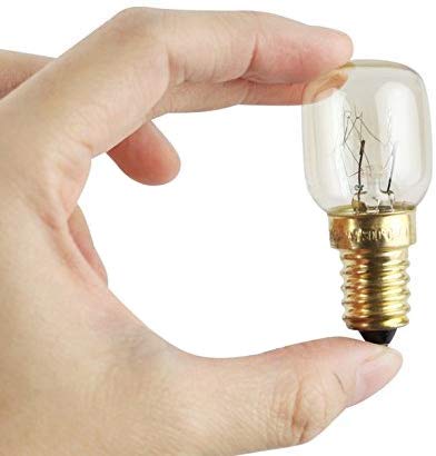 CTKcom 15W E14 Base 4173175 Oven Light Bulbs(6 Pack)- Microwave Light Bulbs 120V Heat Resistant Bulbs 300'C,Warm White Incandescent Light Bulb 360° Beam Angle,110-130V,6 Pcs