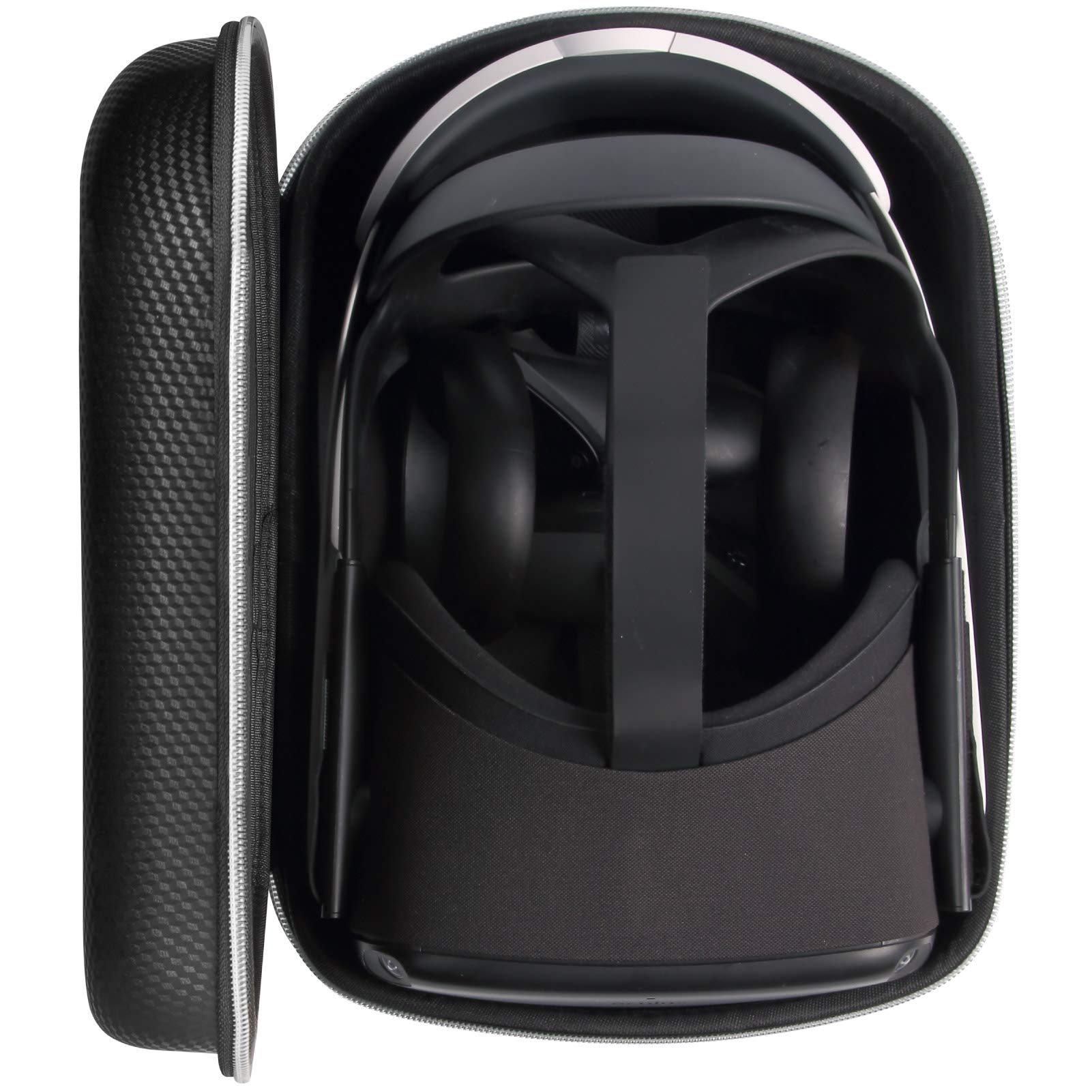 Carrying Case for Oculus Quest VR Gaming Headset Hard Protective Travel Carrying Case Fits Oculus Quest 2 Elite Strap 128GB / 64GB, Quest 2 128GB / 256GB, Headset, Touch Controllers, Cables, Batteries