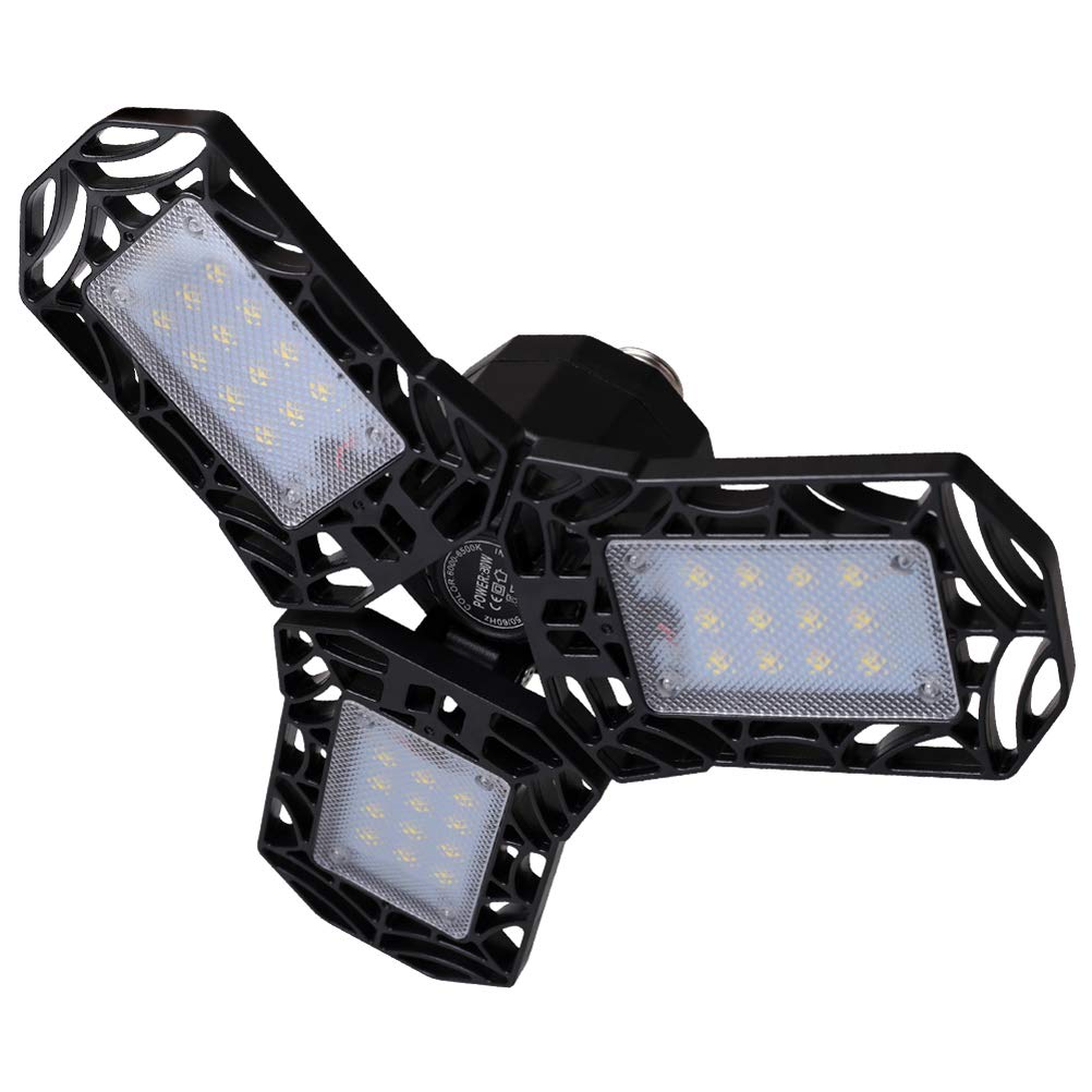 CKEGUO 40W LED Mining Light LED Garage Lights,Multi-Facet Illuminated Waterproof Garage Light High-Brightness,Ceiling Light, Day Light,Shop Lighting Lights for Garage Warehouse Workshop