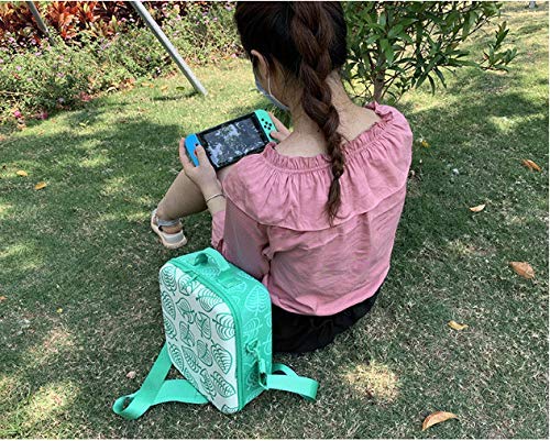 Carrying Case for Nintendo Switch, Hard Shell Protective Case with Handle and Shoulder Strap Fits Complete Switch System Console+Switch Dock, Pro Controller,Joy-Con Grip with 21 Games Cards Slots.