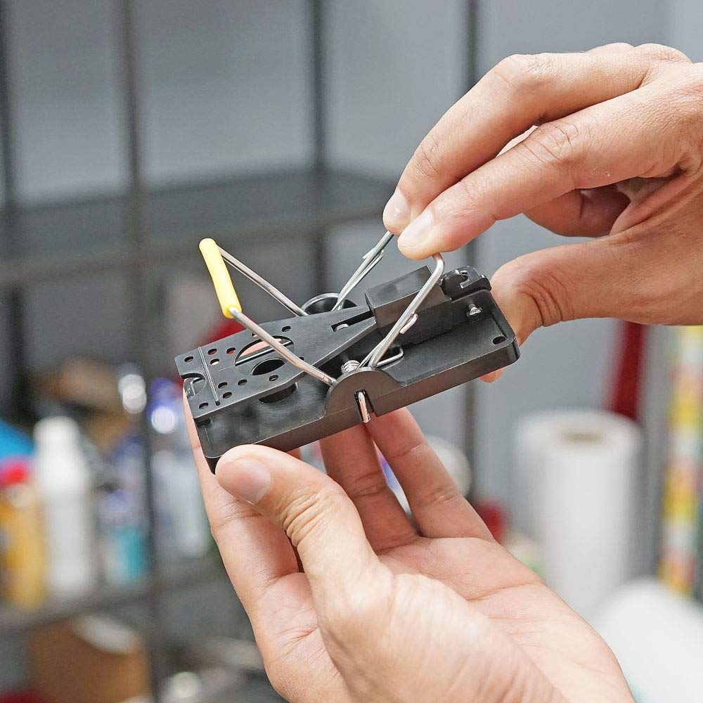 iTrap Easy Set Snap Mouse Traps w/Bait Cups, 6 Pack Simple Deadly Rodent Pest Control for Home or Office