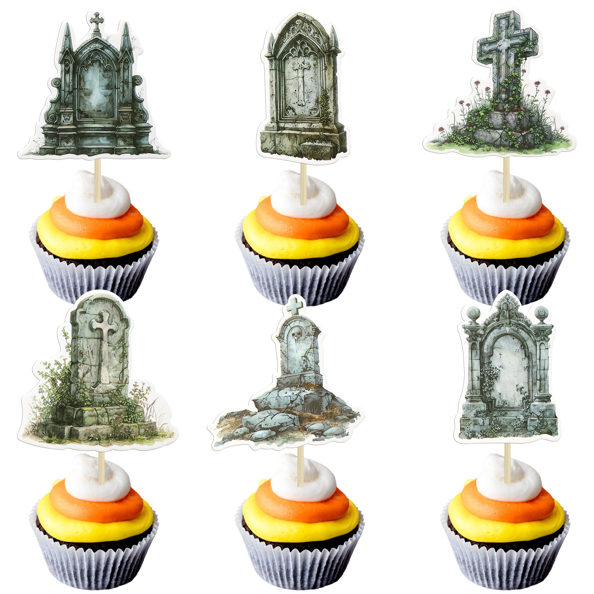 Ephlyn 24Pcs Halloween Ghost Cupcake Toppers Pink Glitter Halloween Baby Shower Cupcake Decorations Little Boo Cupcake Toothpicks for Halloween Theme Birthday Ghost Party Cake Decorations