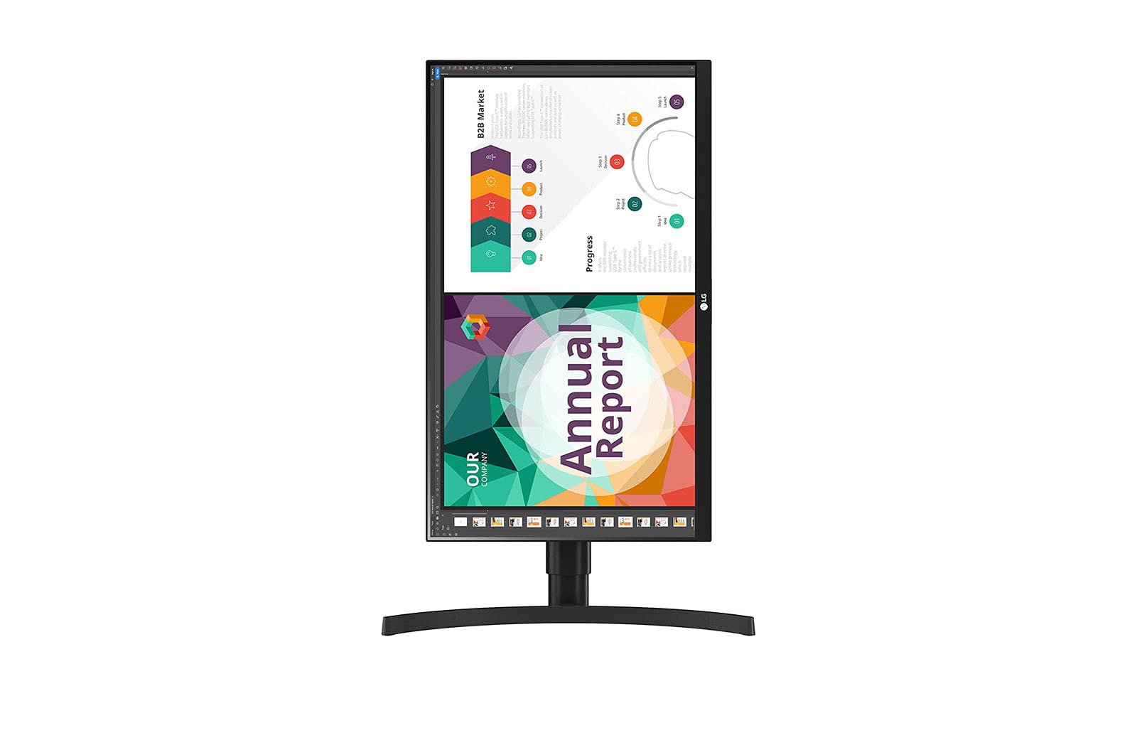 LG 27BN85U-B 27'' LG Monitor, 3840X2160, 16:9 IPS, HDMI 2.0 (2) USB-C, Black (Renewed)