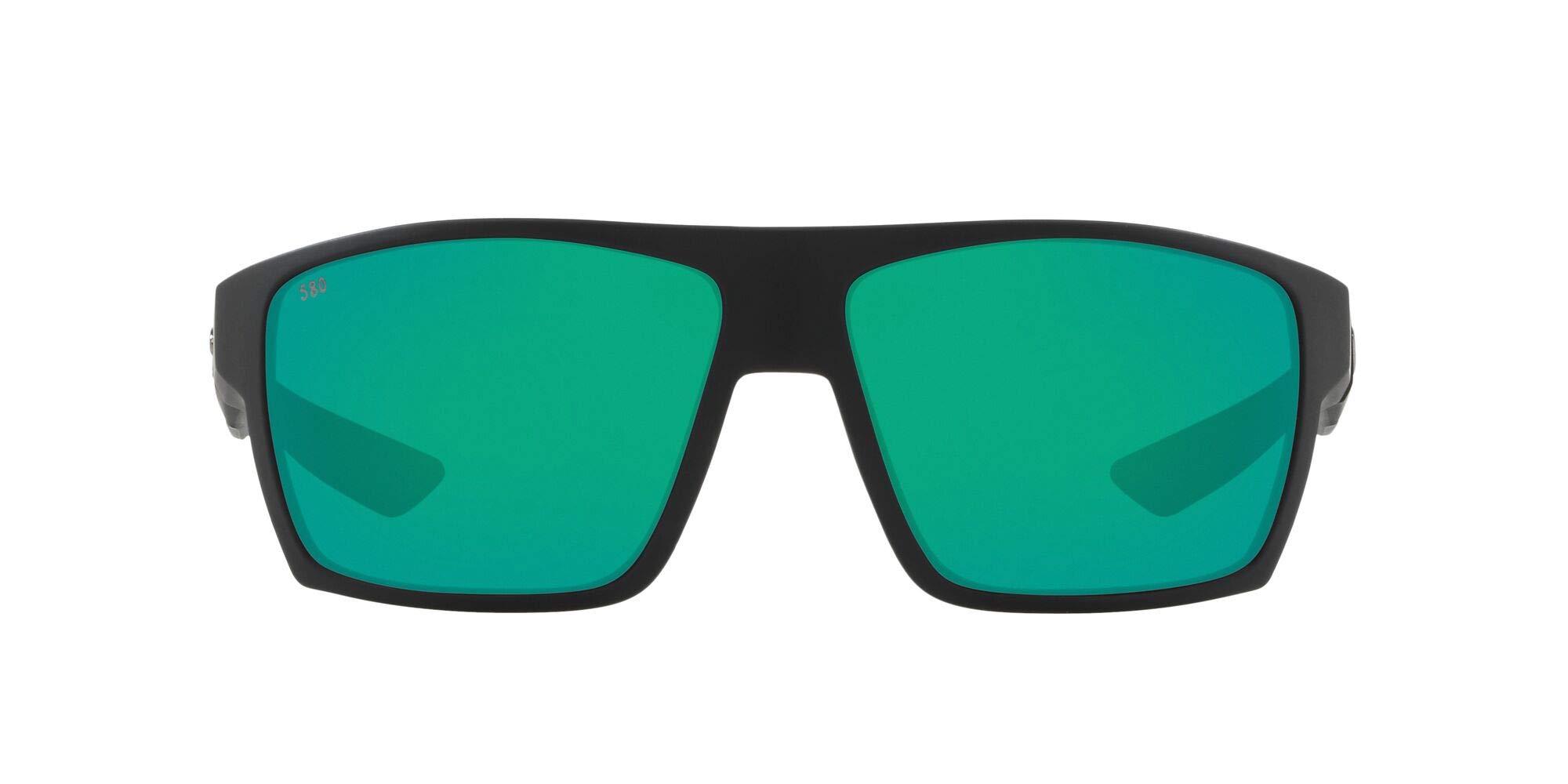 Costa Del Mar Mens Bloke Rectangular Sunglasses, Bahama Blue Fade/Grey Blue Mirrored Polarized-580G, 61 mm