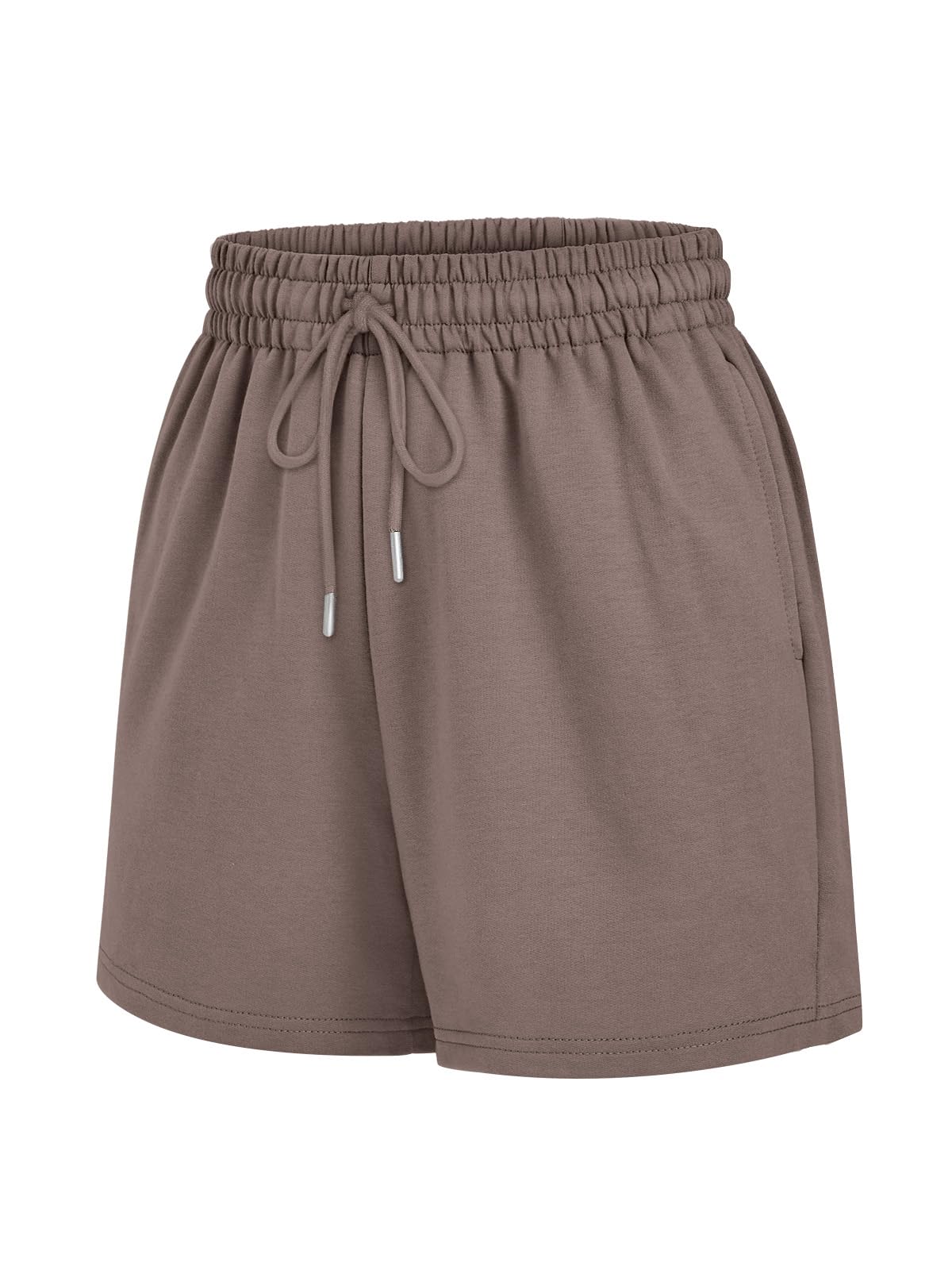 EFAN Womens Sweat Shorts Summer Casual Comfy High Waisted Lounge Shorts Drawstring Cotton Shorts with Pockets 2024