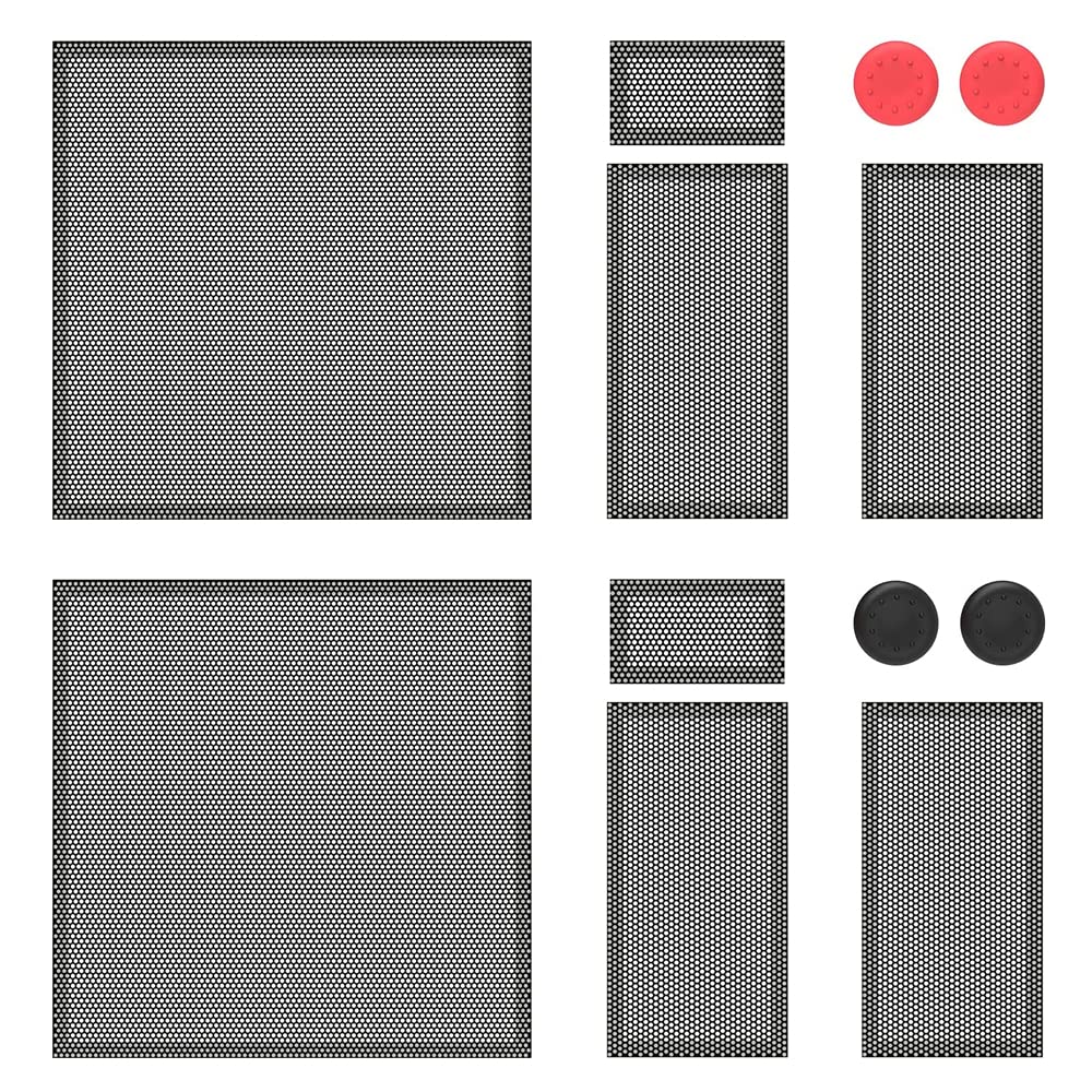 Dust Filter Cover Kit Compatiable for Xbox Series X,Dust Proof Cover for Xbox Series X Dust Filter Cover Top Case Dust Proof Filter Cover (2*proof nets + 4* rocker caps)