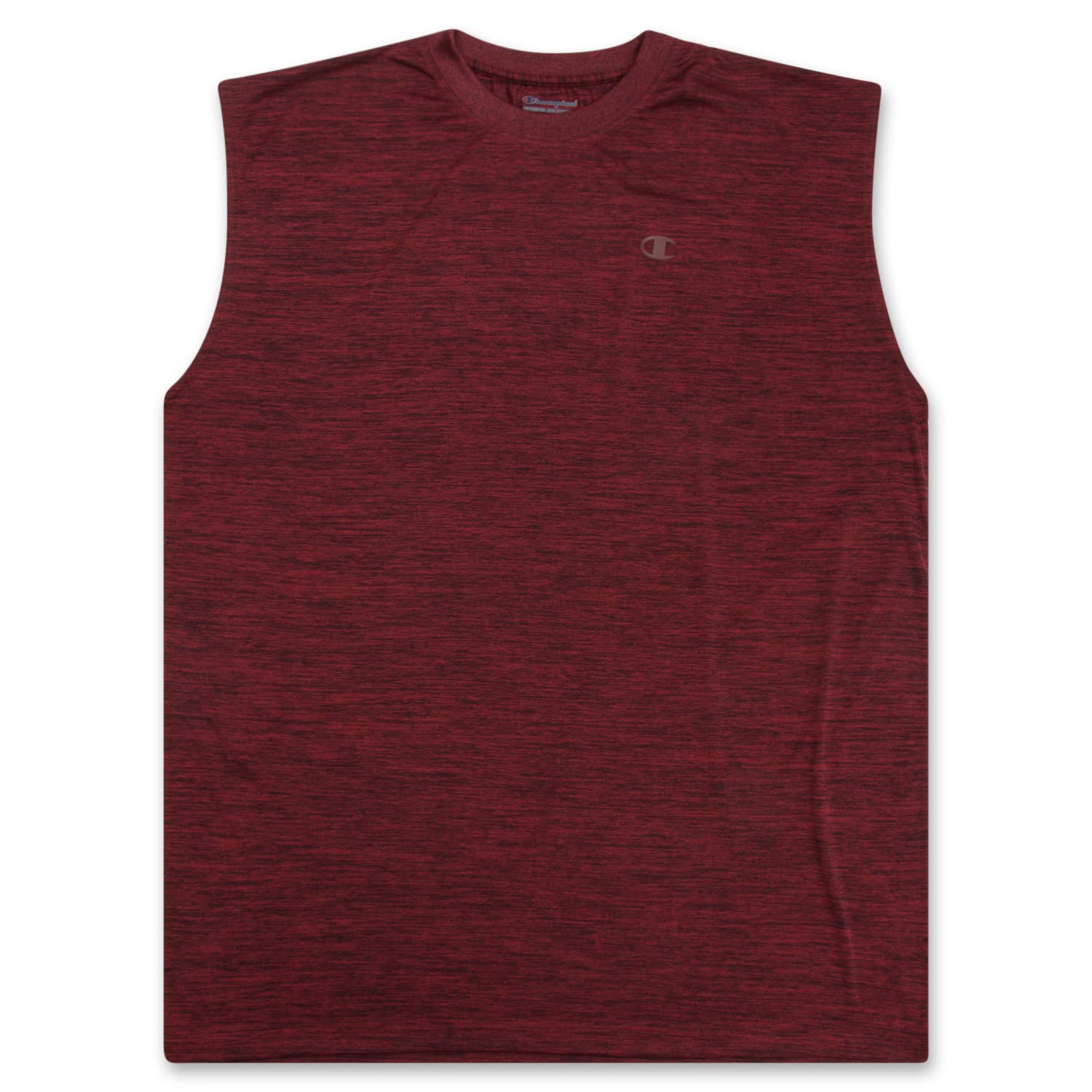 Champion Big and Tall Sleeveless Shirt for Men – Performance Muscle Shirt Maroon Heather
