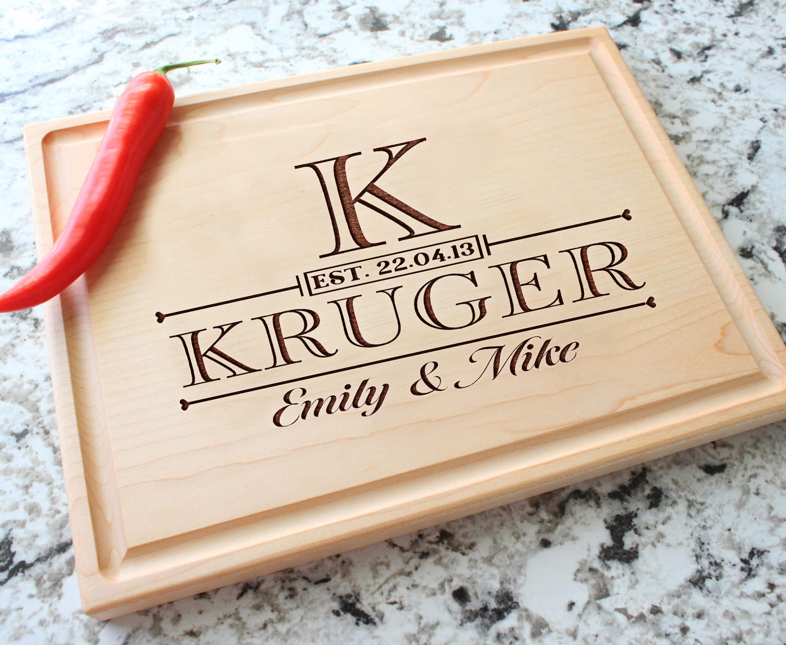 Engraved Cutting Boards Personalized Mr Ms Cutting Board Custom Wood Engraved Bamboo Cutting Board