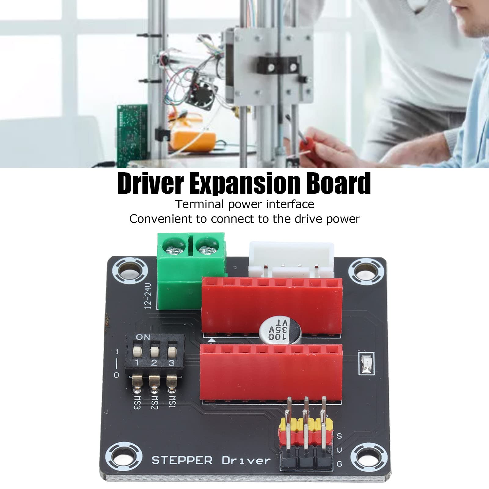 Drive Expansion Board - 3D Printer Drive Expansion Board 42 Stepper Motor Electronic Components 8825/A4988