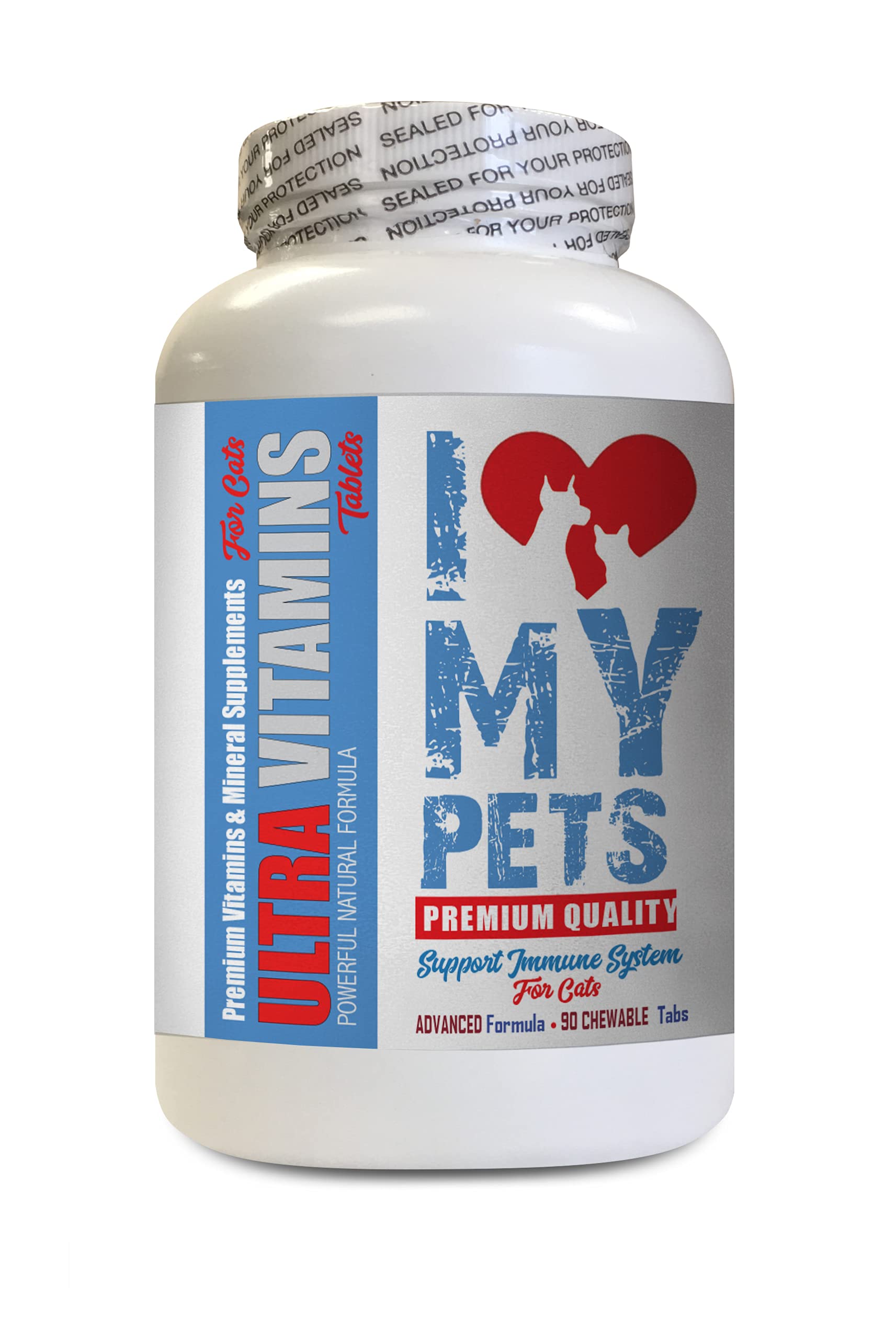 I LOVE MY PETS LLC Dog Vitamins and Minerals - Ultra Vitamins - Dog Health - Mineral Support - Dog Vitamin e Supplement - 90 Treats (1 Bottle)