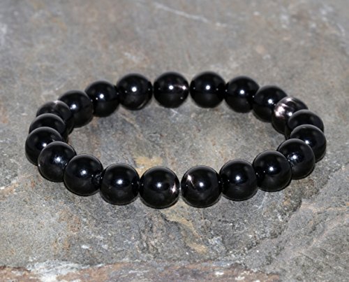 Hypersthene Bracelet Handmade Grade AAA 8mm Black Shiller Enstatite Beaded Gemstone Bracelet Memory Bracelet Jewelry Gift Bracelet Stacking