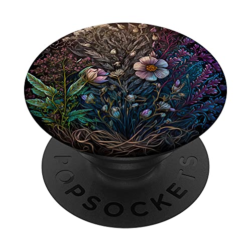 Floral Plant Wild Flowers Blossoms Garden Botanical Foliage PopSockets Swappable PopGrip
