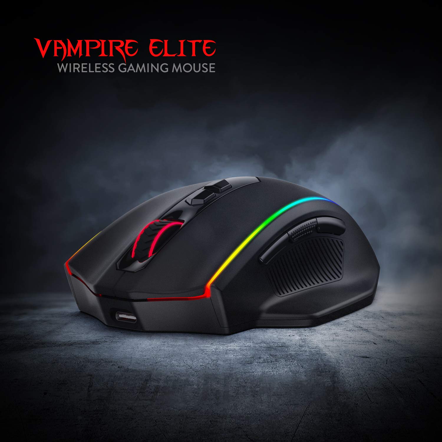 Redragon M686 Vampire Elite Wireless Mouse & K631 Castor 65% Wired RGB Gaming Keyboard Bundle