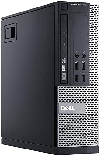 Dell Optiplex 9020 Small Desktop Computer (SFF) | Quad Core Intel i5 (3.20GHz) | 16GB DDR3 RAM | 512GB SSD Solid State | Windows 10 Pro | 24in Monitor | RGB Mouse + Keyboard (Renewed), Black