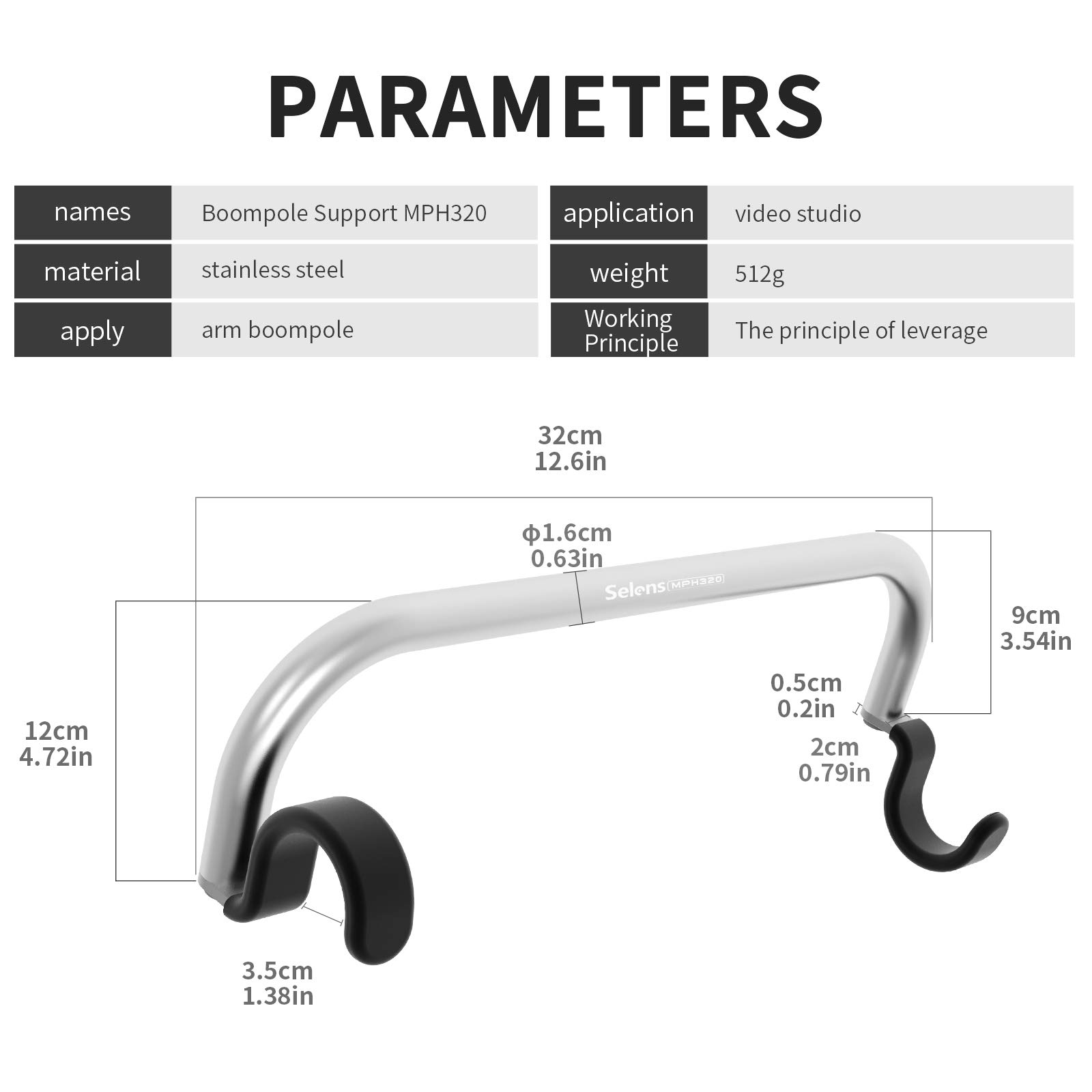 DALIYREPAL Liphontcta Metal Microphone Boom Holder Built-in Magnets Design for Recording, Garden Sculpture Outdoor Decoration