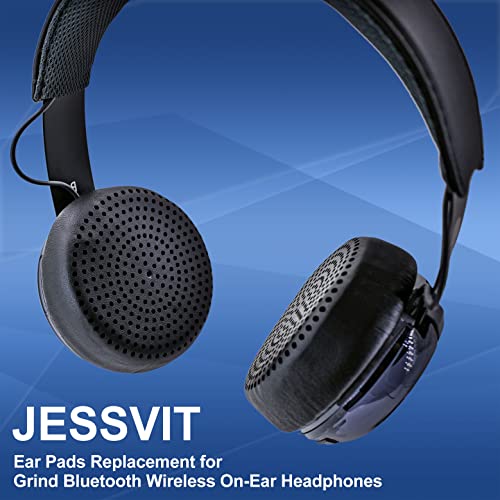 Grind Earpads Replacement for Grind Bluetooth Wireless On-Ear Headphones - Protein Leather/Ear Cushion/Ear Cups by JESSVIT