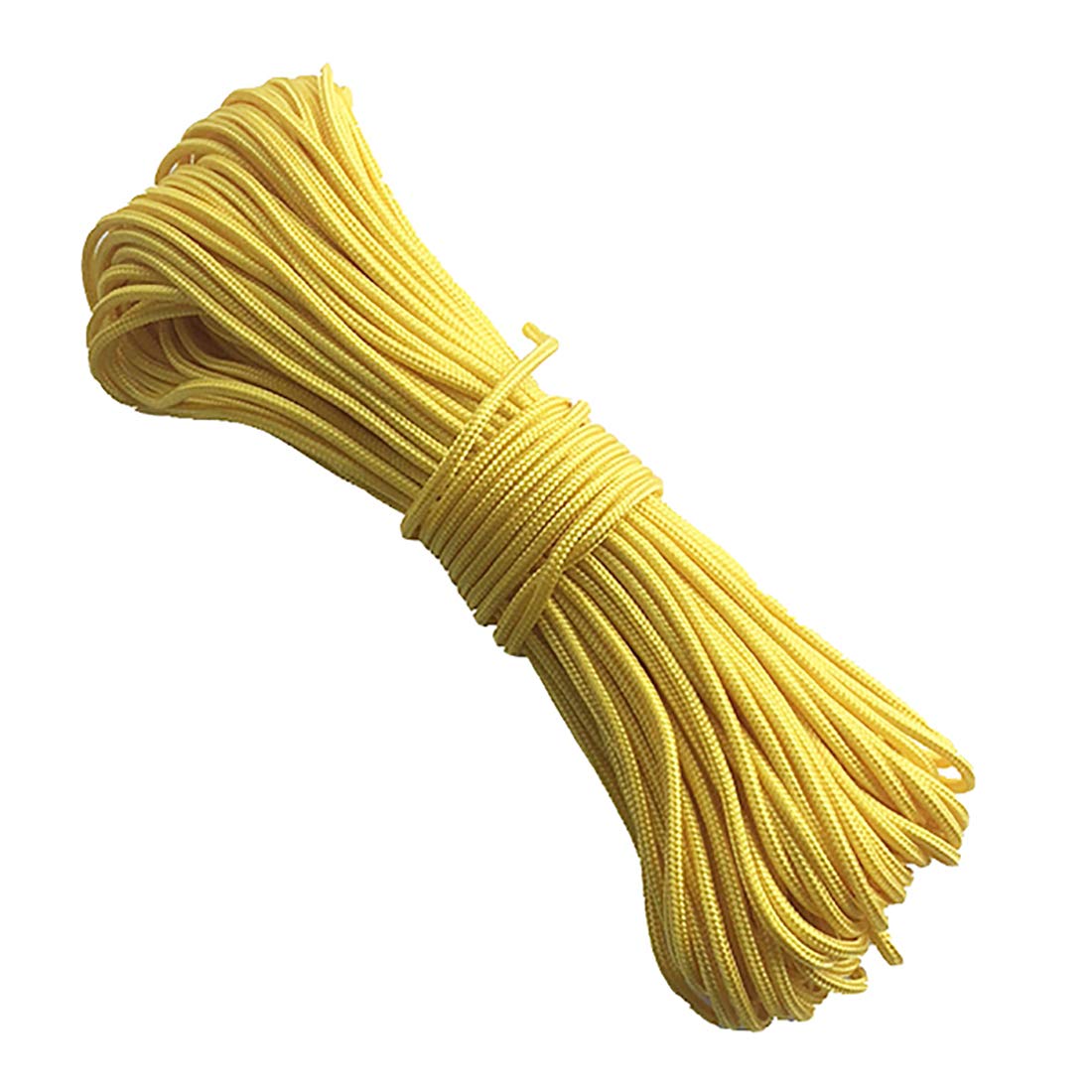 CUPID 12 Feet Archery D Loop Rope Bow String Release Nock Durable Wire U Nok Ring Nocking Loop Buckle, 2.4mm 0.09 in (Yellow)