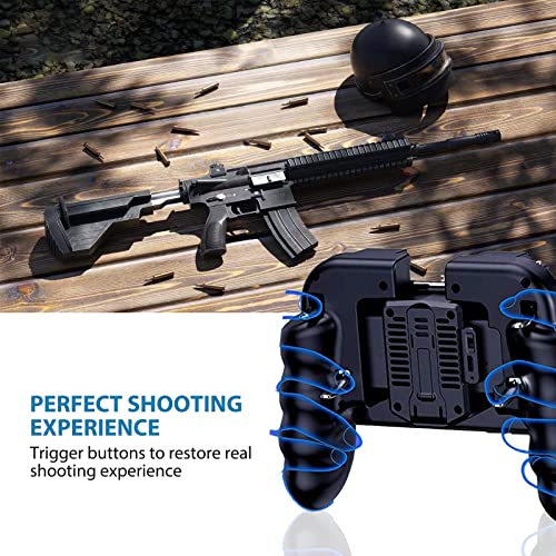 JRSHOME Phone Game Controller Mobile Gamepads Compatible with All Phones Within 4.7-6.5 Inches(iOS and Android), Suitable for Most Mobile Music Games, FPS Games