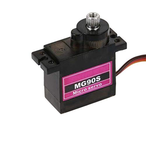 Nebwe Drone Accessories Rc Tools Rc Accessories and Parts 1PC MG90S Micro Metal Gear 9g Servo for RC Plane Helicopter Boat Car 360° Drone Parts Drone Tool Kit