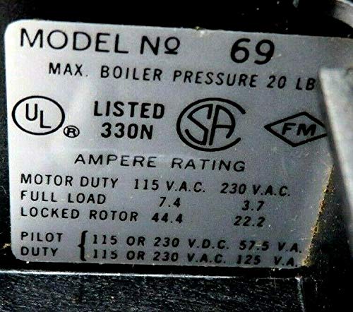 Mcdonnell & Miller Low Water Cut Out, 4-1/8in Insertion