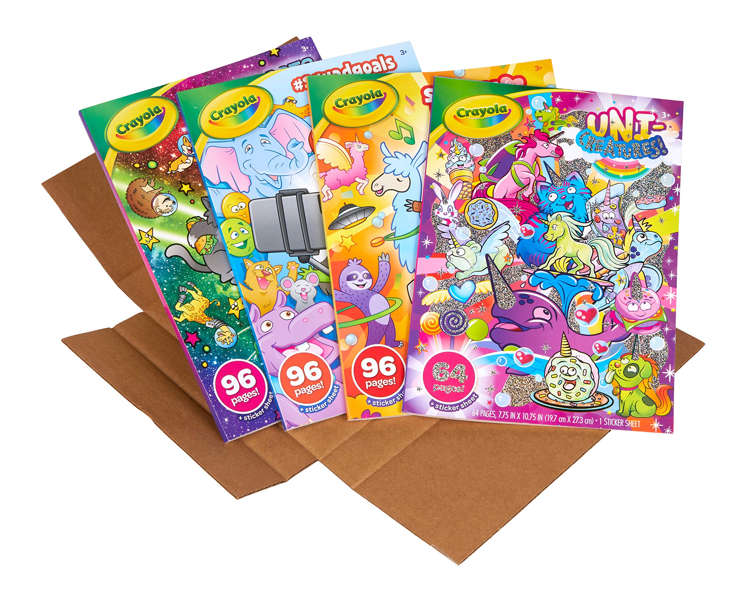 Crayola Coloring Book Bundle, Animal Coloring Books, Gift for Kids, Ages 3, 4, 5, 6 [Amazon Exclusive]
