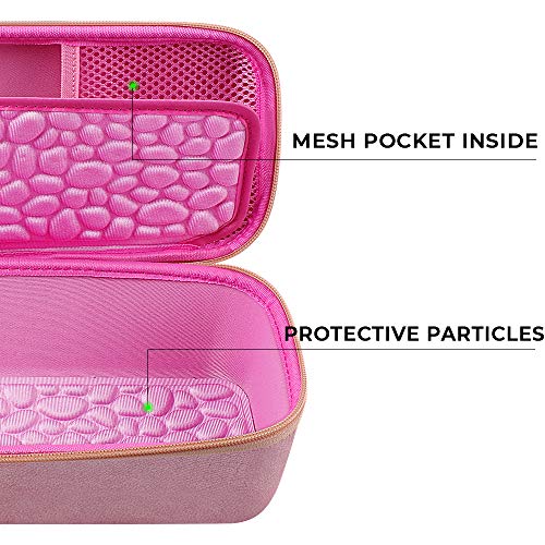 Case compatible with Revlon One-Step Hair Dryer & Volumizer Hot Air Brush, Blow Dryer Organizer Storage Bag (Pink)