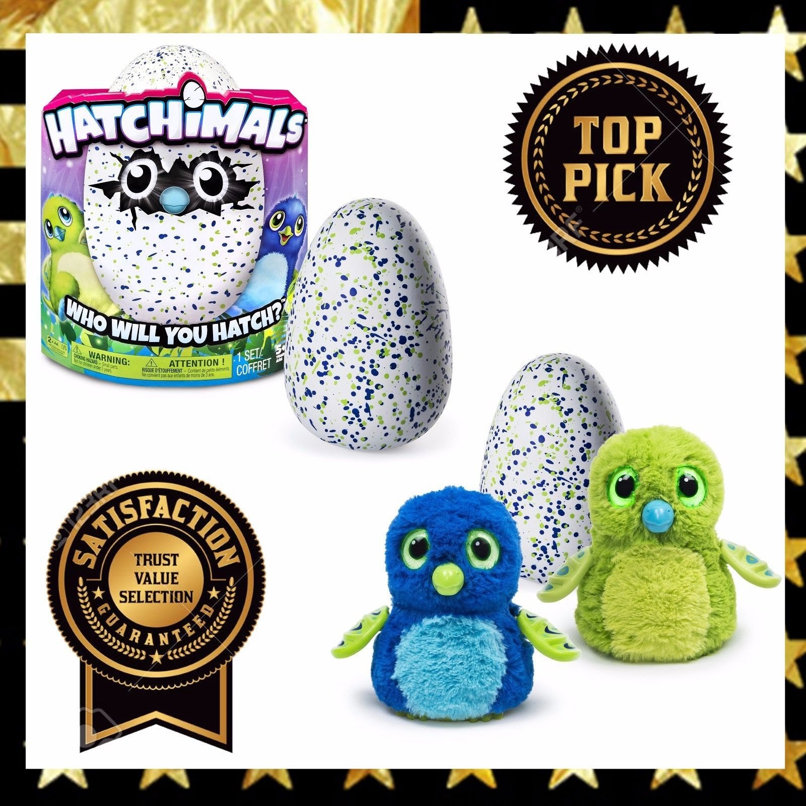 Spin Master Hatchimal Draggle, Blue/green