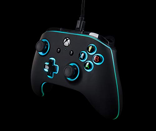 PowerA Spectra Enhanced Illuminated Wired Controller for Xbox One, gamepad, video game, gaming controller, works with Xbox Series X|S