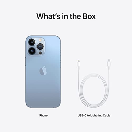 iPhone 13 Pro, 256GB, Sierra Blue - Unlocked (Renewed)