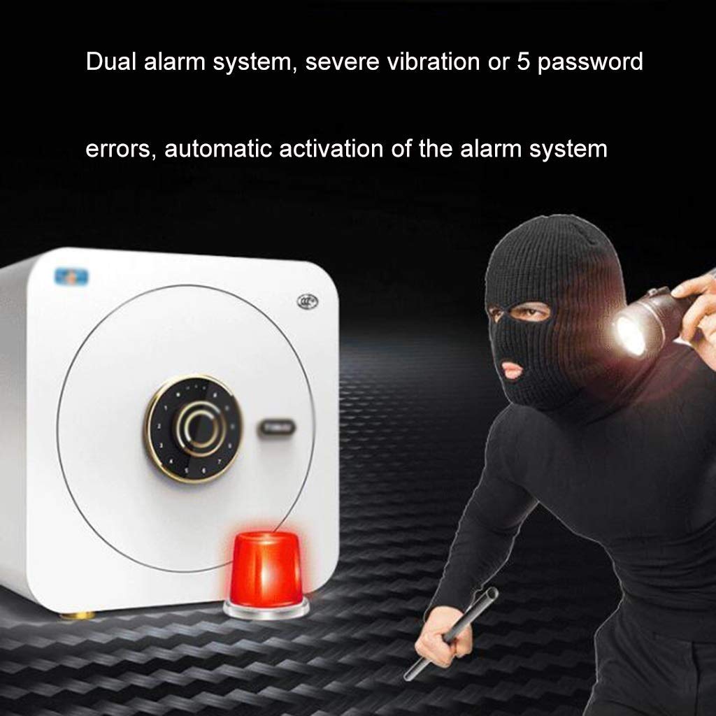 Electronic Digital Safe, Small Sized Solid Steel Security Keypad Lock Box, Jewelry Cash Money Passport Gun Cabinet, Small Safety Wall-mounted Safety Bedside Cabinet Safe (Size : 40 * 34 * 40cm) ( Colo