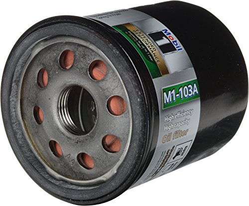 Mobil 1 Oil Filter, Canister, Screw-On, 13/16-16 in Thread, Steel, Black, Various GM Applications, Each
