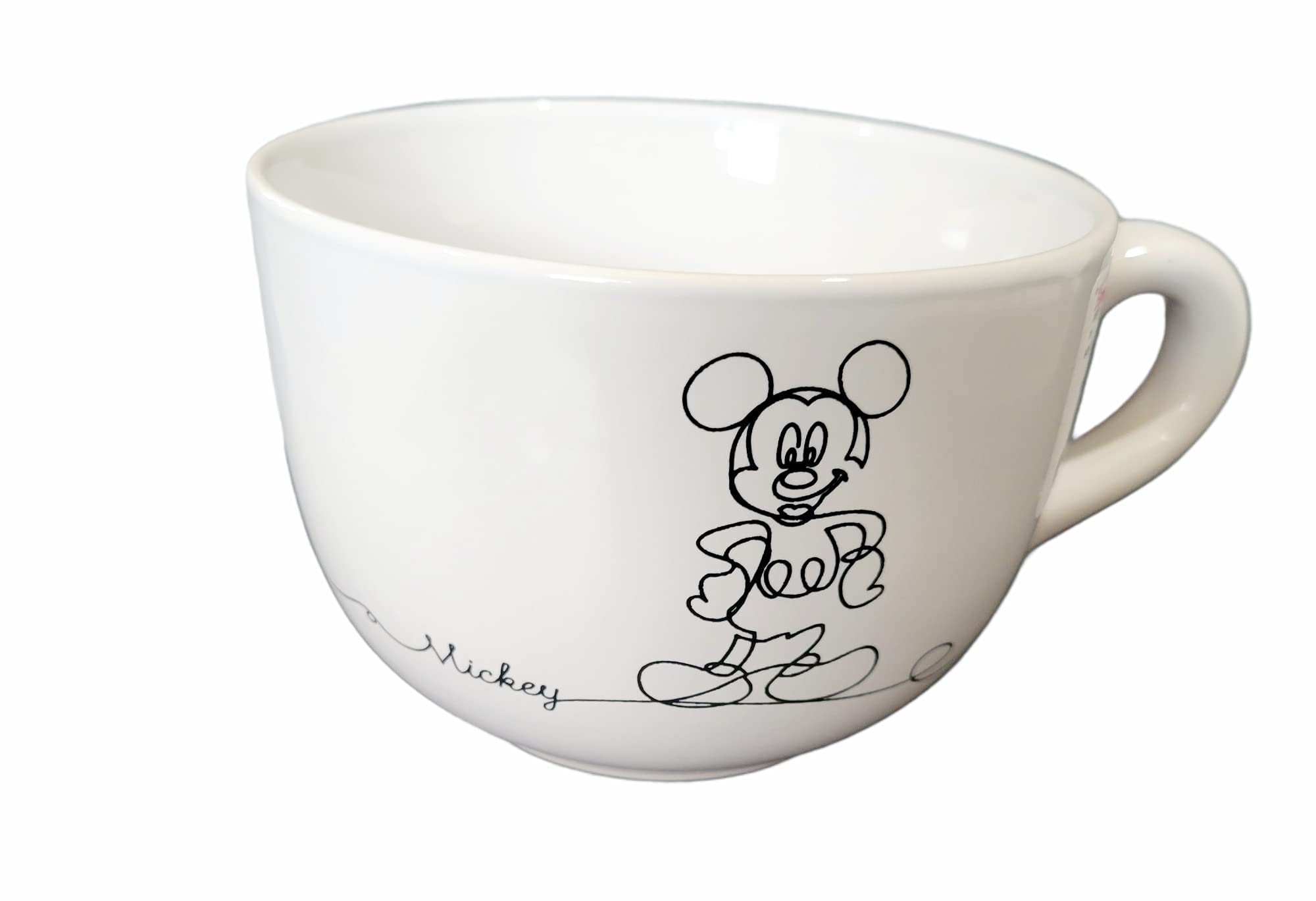 Disney Mickey Linear White Soup Mug