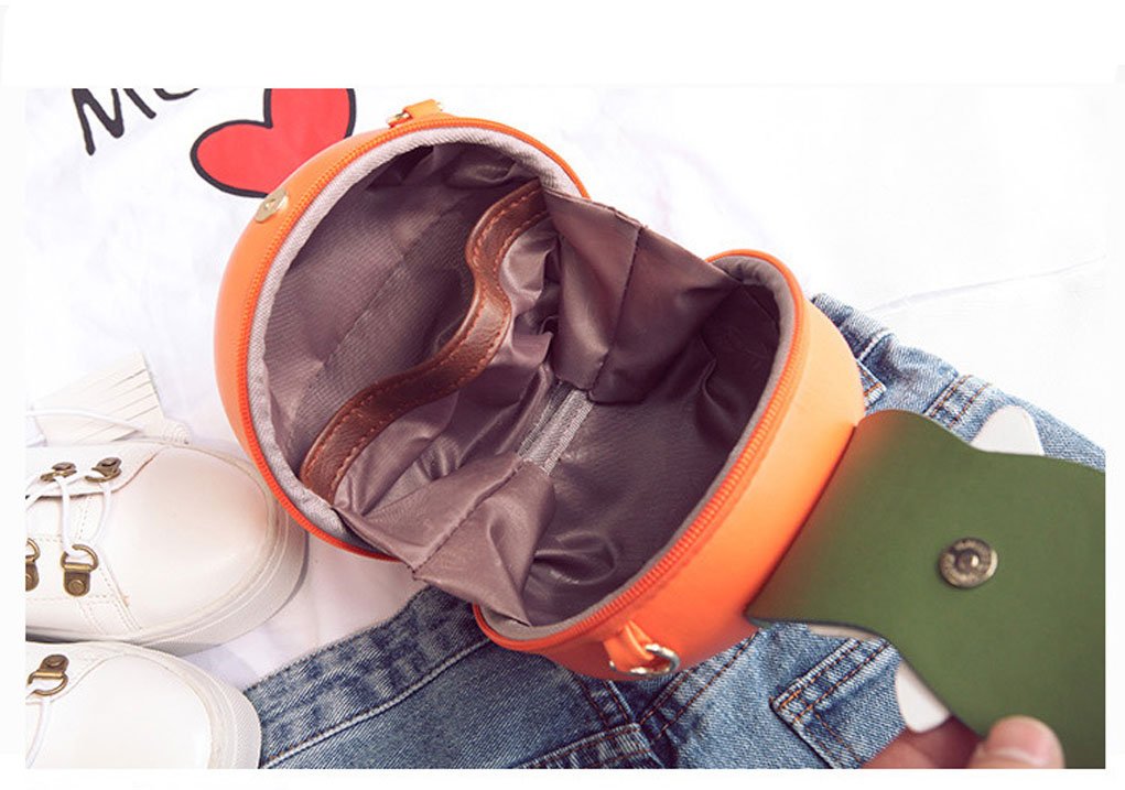 MILATA Fruit Orange Shaped Women Pu Leather Clutch Purse Cross Body Bag
