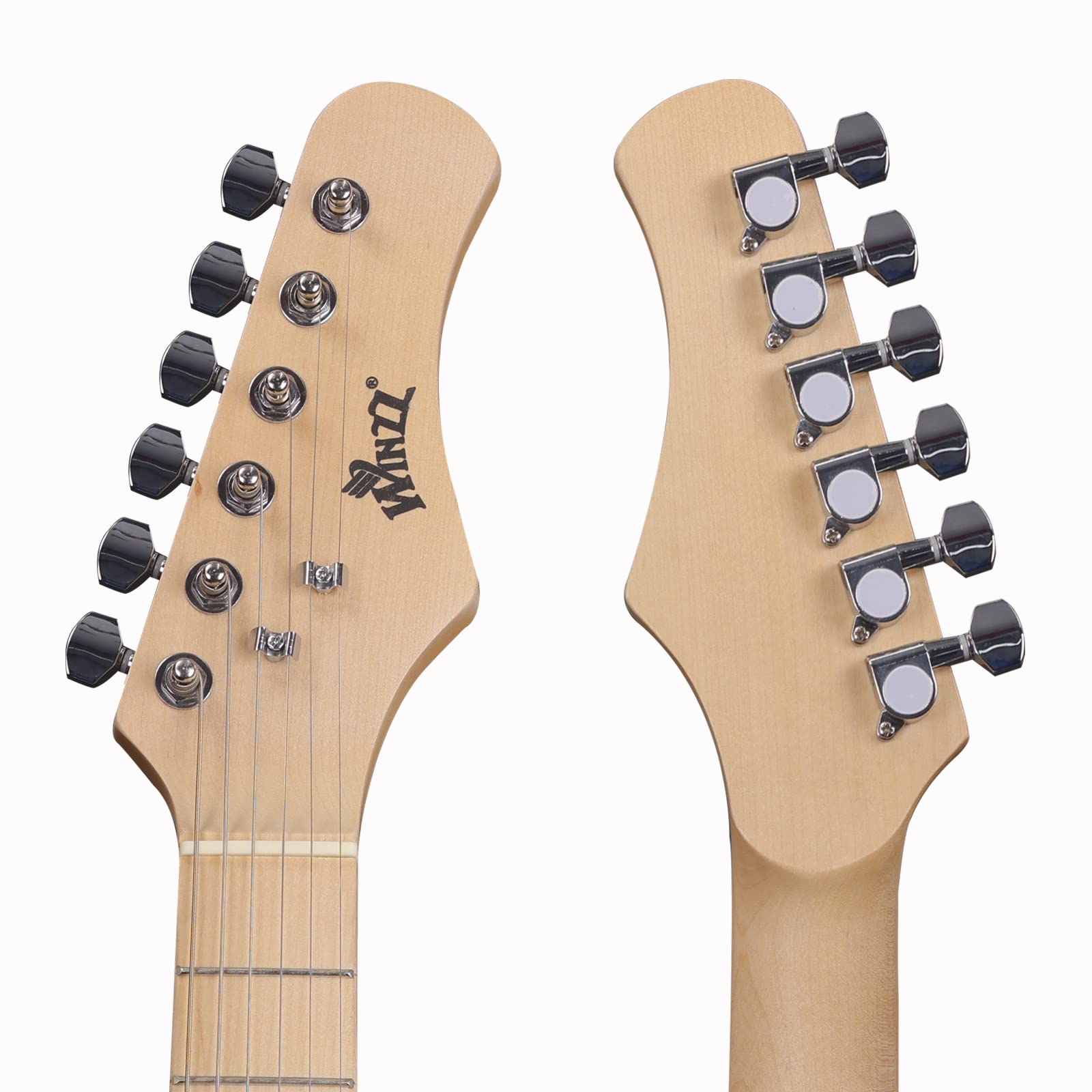 WINZZ EGM100 30 Inches Real Kids Electric Guitar with Beginner Kit, Right Handed, Blueburst